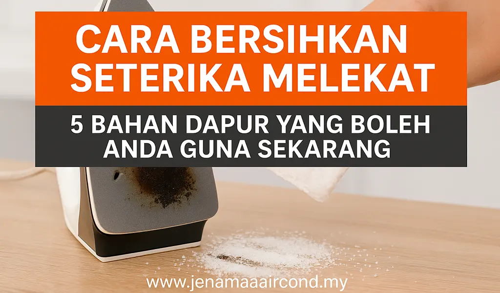 5 Cara Bersihkan Seterika Melekat dengan Bahan Dapur