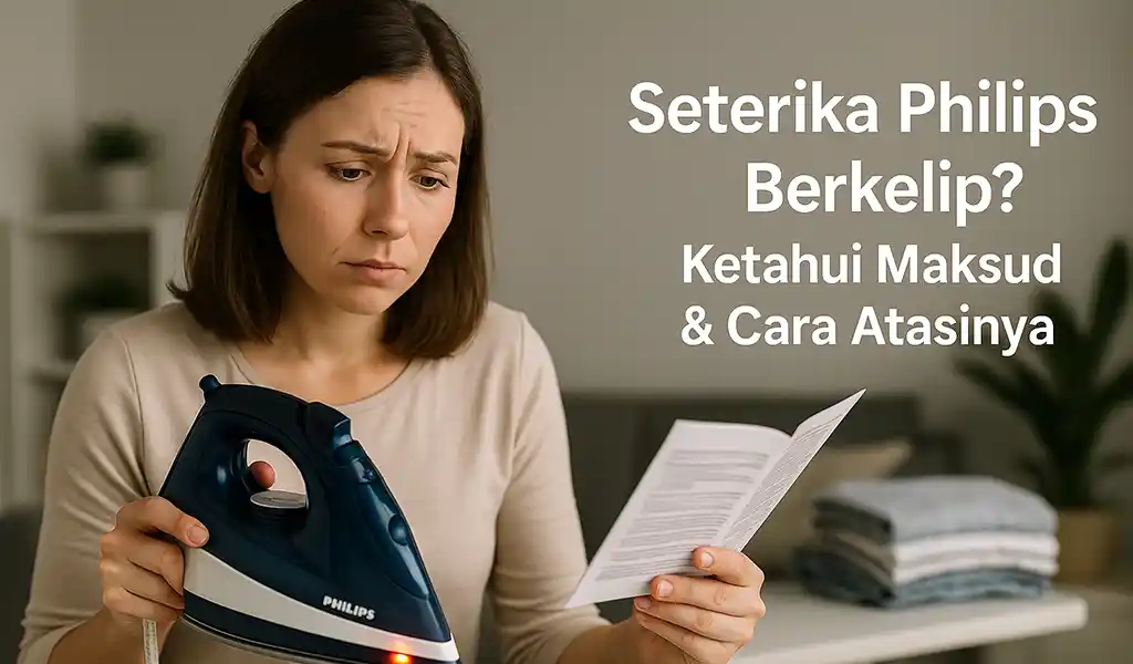 Seterika Philips Berkelip? Ini Maksudnya & Cara Mudah Atasi!