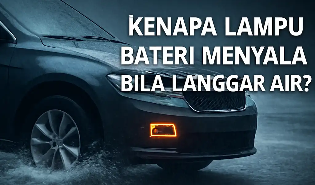 Kenapa Lampu Bateri Menyala Bila Langgar Air? Ini Punca & Cara Atasinya